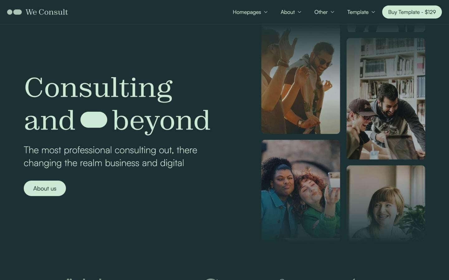 WeConsult - Consulting HTML5 Responsive Website Template