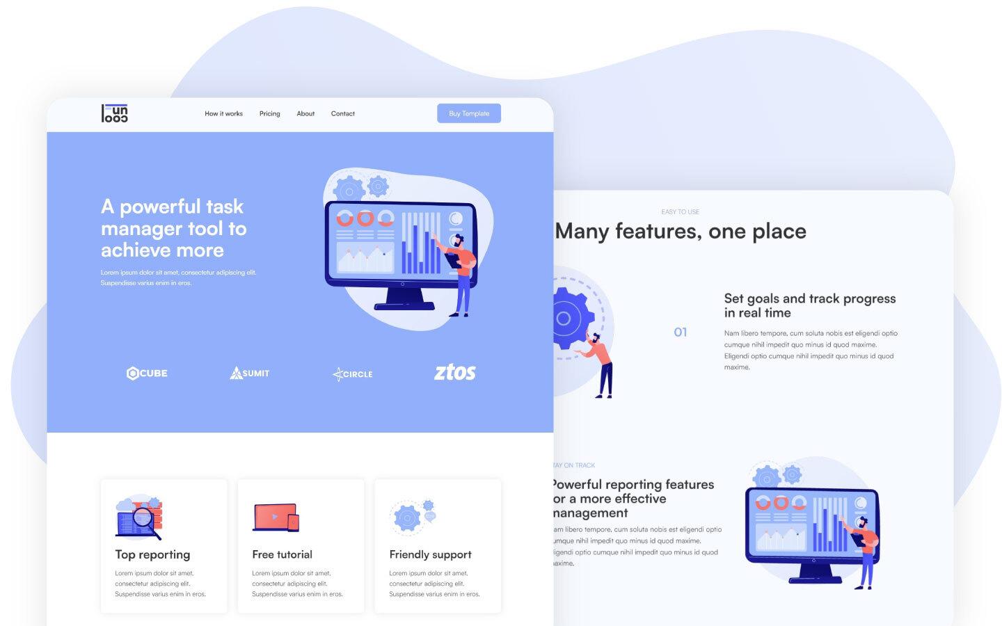 Fun cool - SaaS HTML5 Responsive Website Template