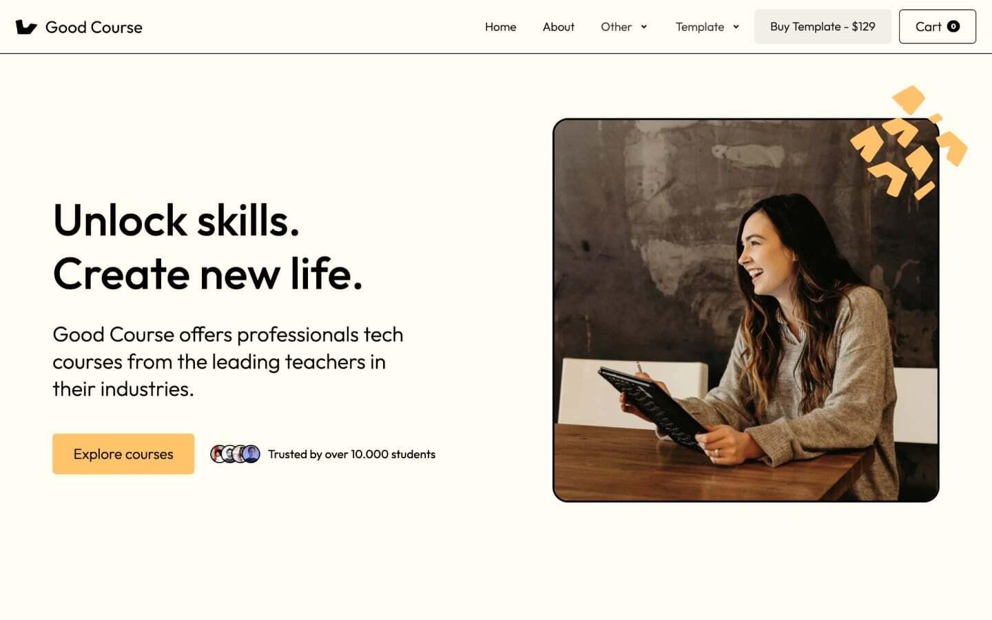 Good Course - Learning HTML5 Responsive Website Template