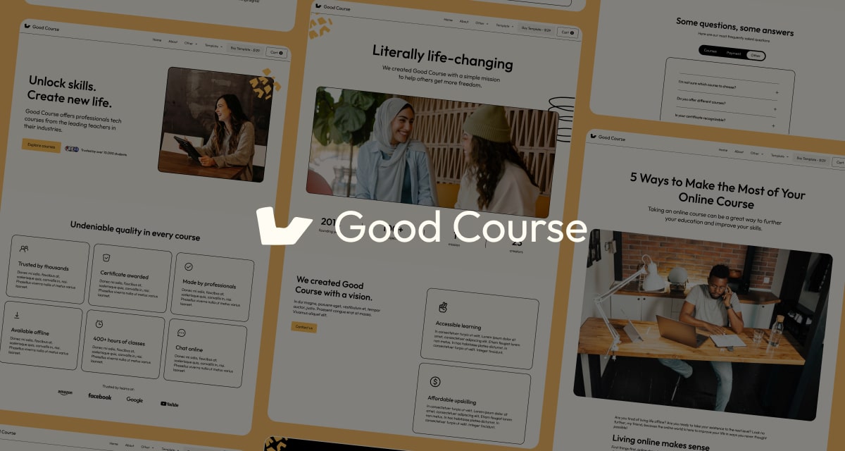 Good Course - Learning HTML5 Responsive Website Template