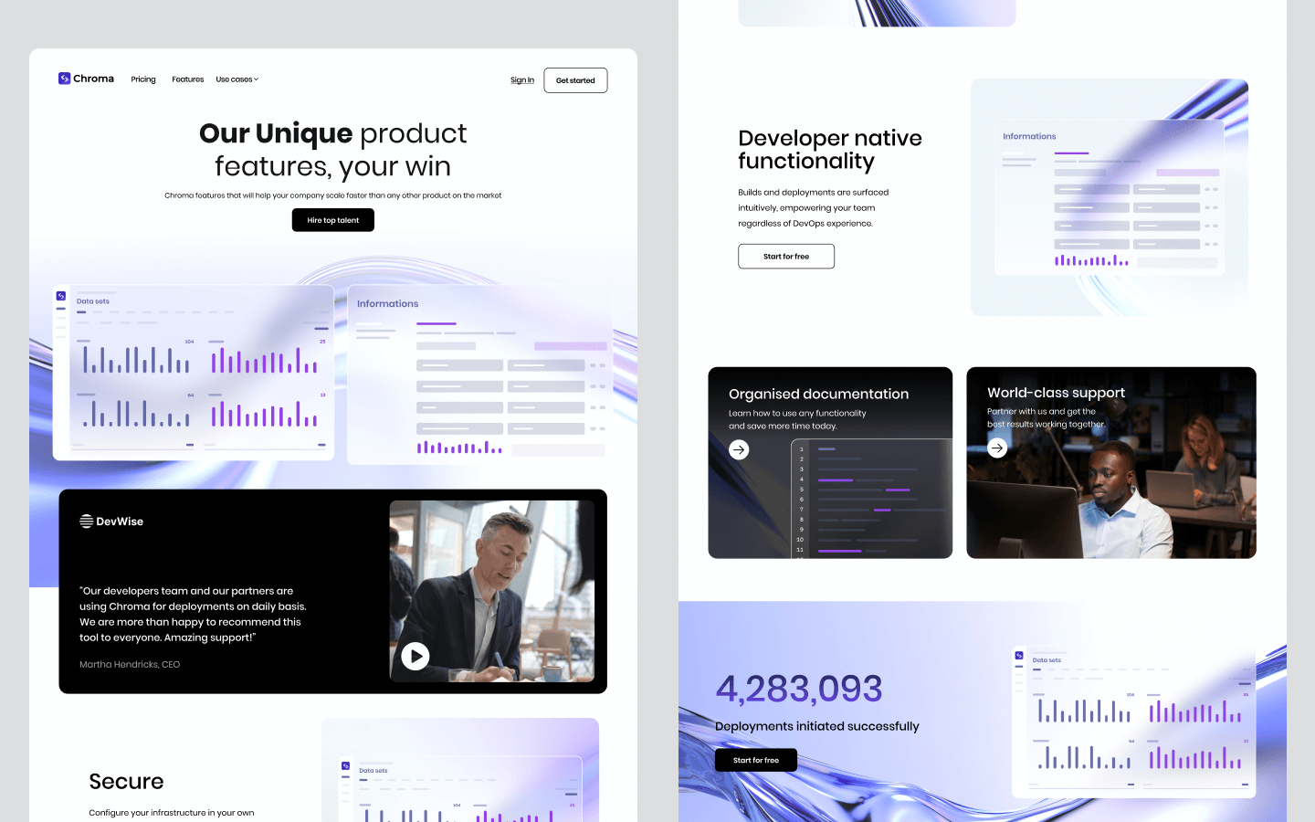 Chroma - Software HTML5 Responsive Website Template