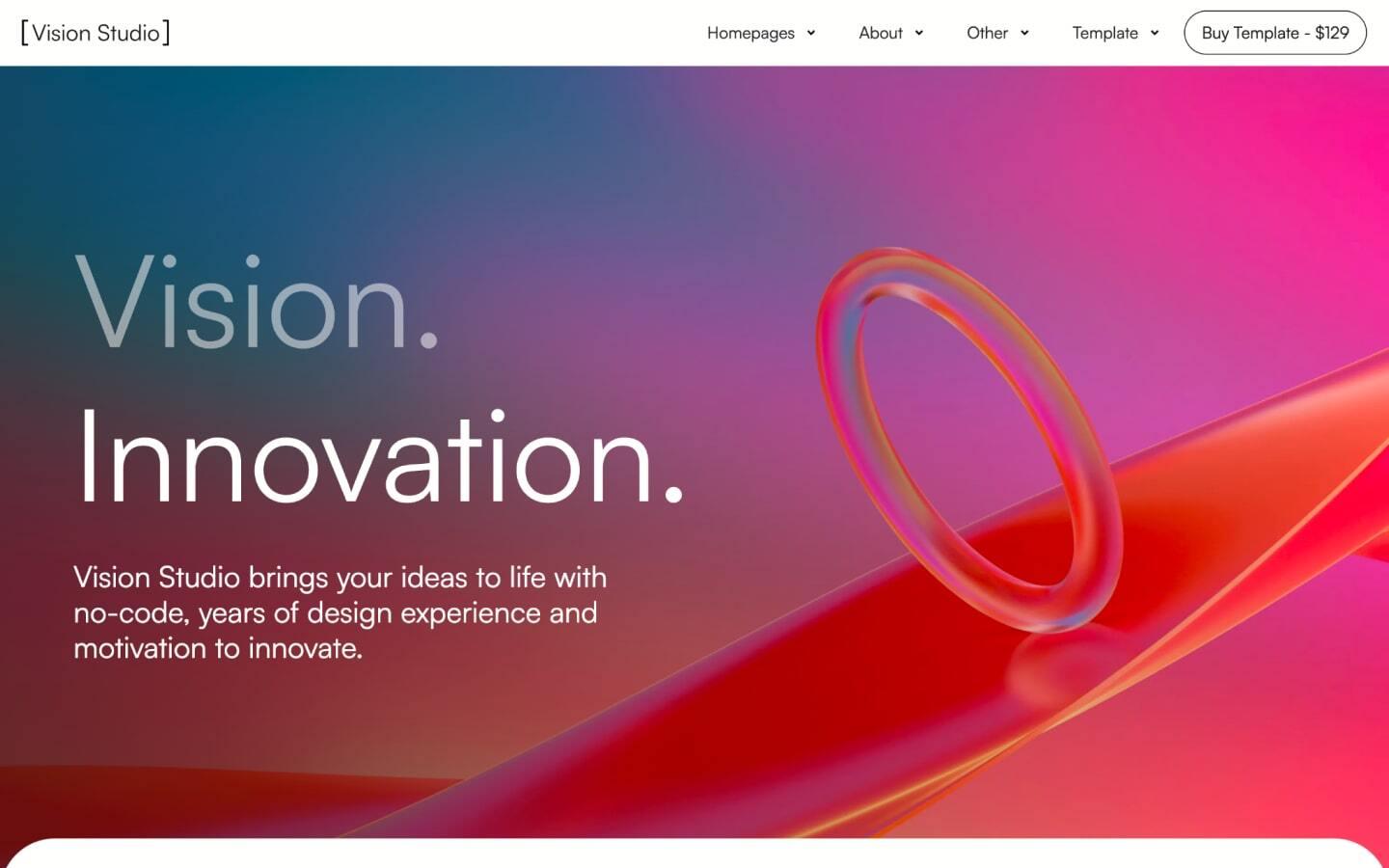 Vision Studio - Agency HTML5 Responsive Website Template