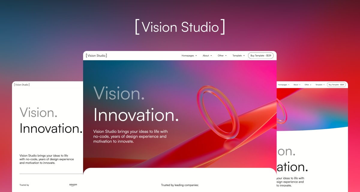 Vision Studio - Agency HTML5 Responsive Website Template