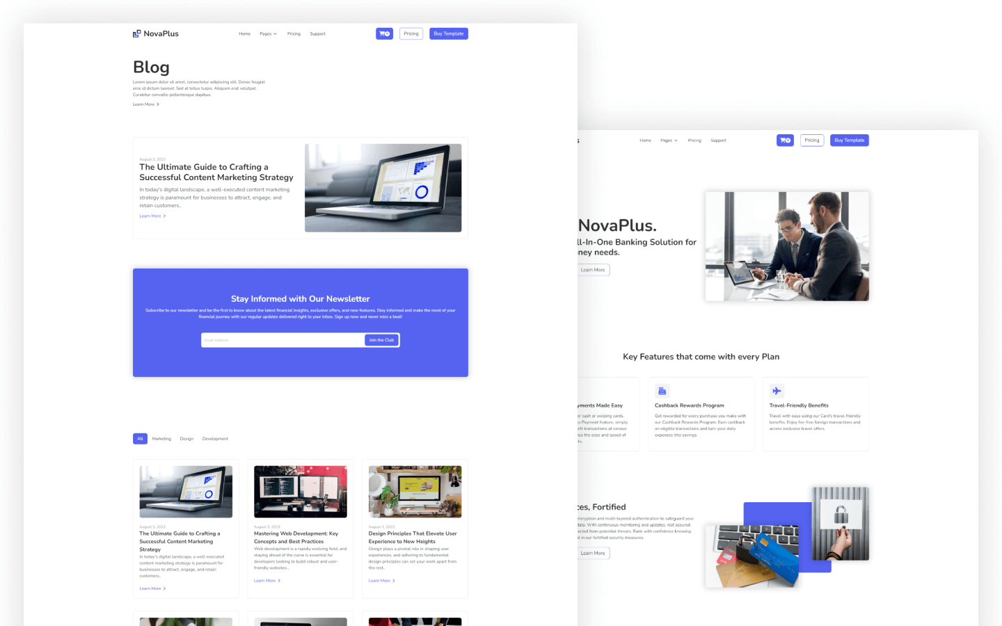 NovaPlus - SaaS HTML5 Responsive Website Template