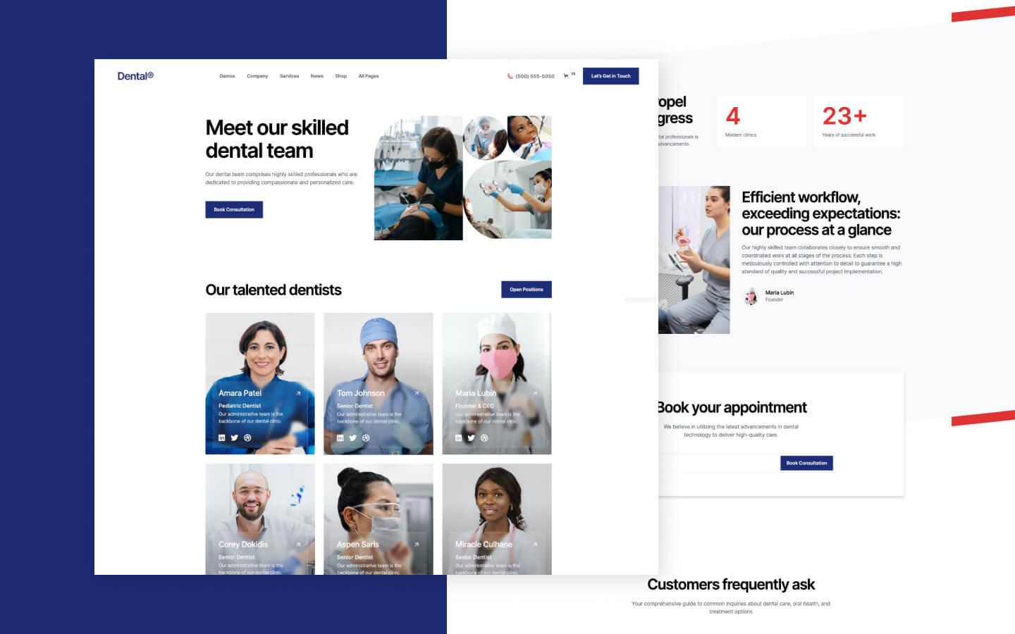 Dental 128 - Dentist HTML5 Responsive Website Template