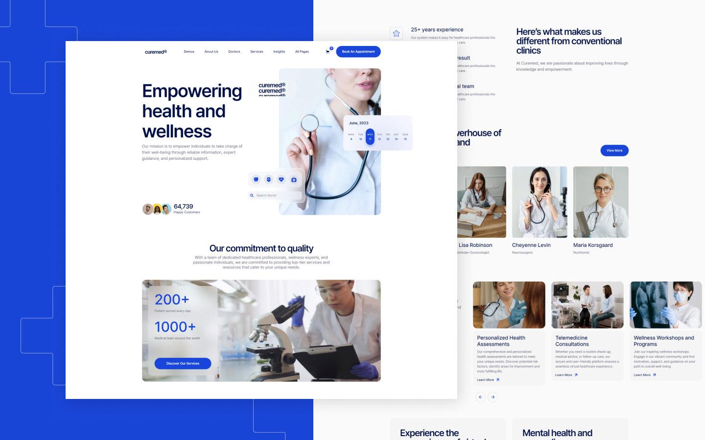 Curemed 128 Doctor Html5 Responsive Website Template