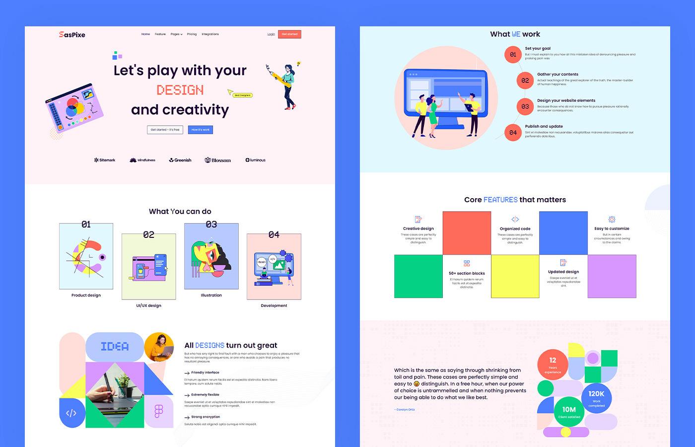 Saspixe - SaaS HTML5 Responsive Website Template