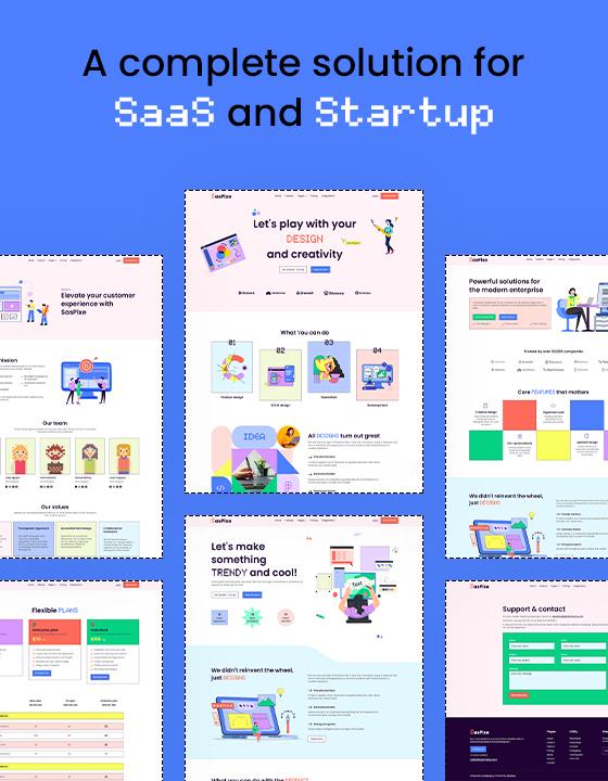 Saspixe - SaaS HTML5 Responsive Website Template