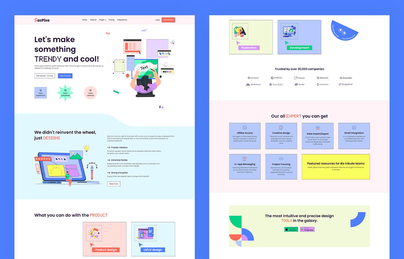 Saspixe - SaaS HTML5 Responsive Website Template