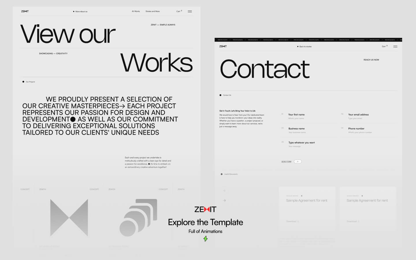 Zenit - Portfolio HTML5 Responsive Website Template