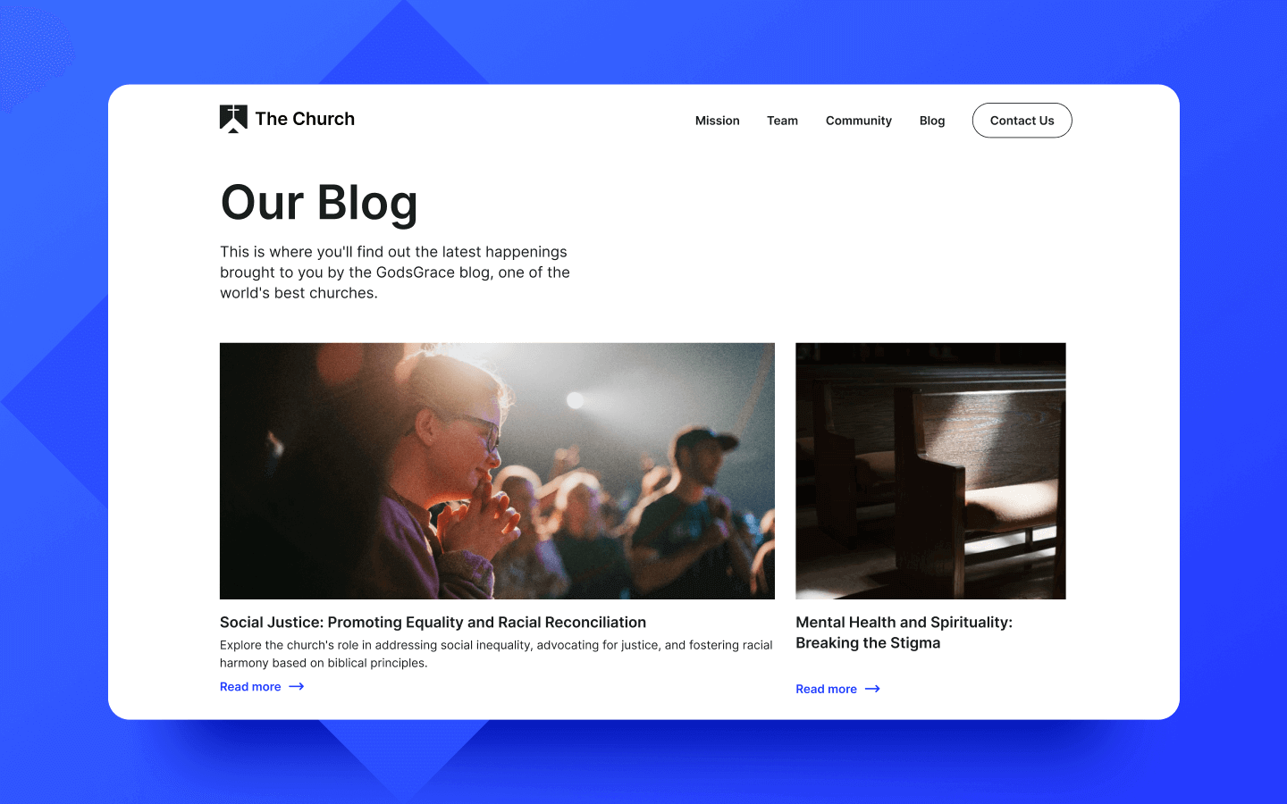 Ministry - Church HTML5 Responsive Website Template