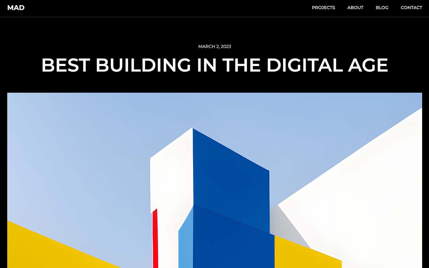 Mad - Architecture HTML5 Responsive Website Template