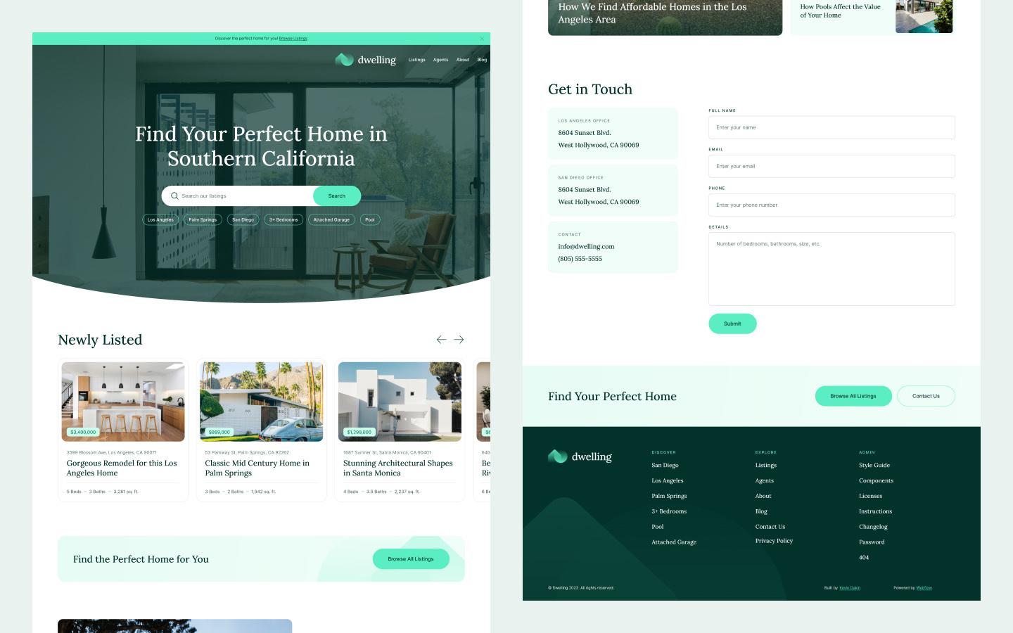 Dwelling - Real Estate HTML5 Responsive Website Template