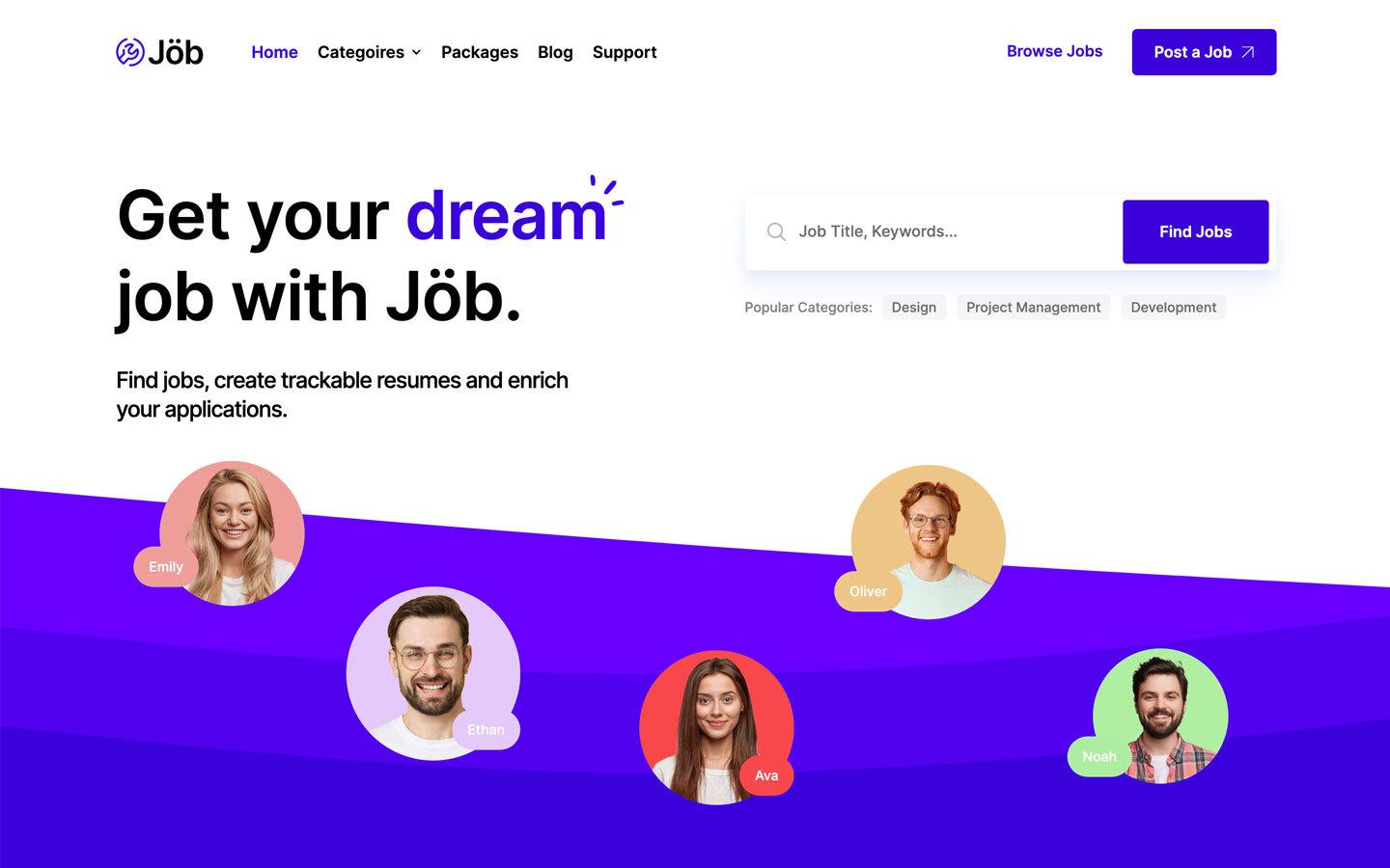 Jöb - Job Portal HTML5 Responsive Website Template