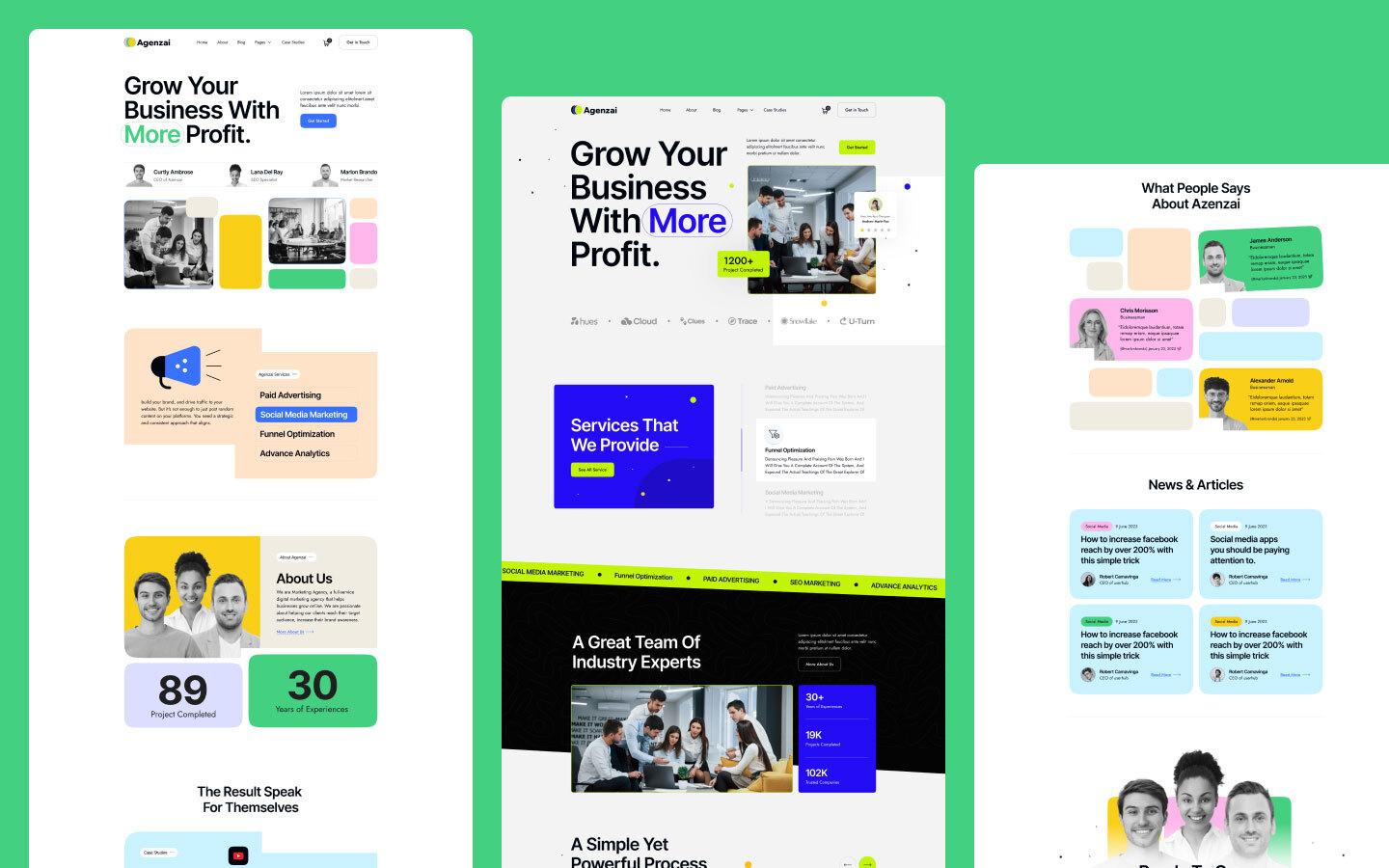 Agenzai - Agency HTML5 Responsive Website Template