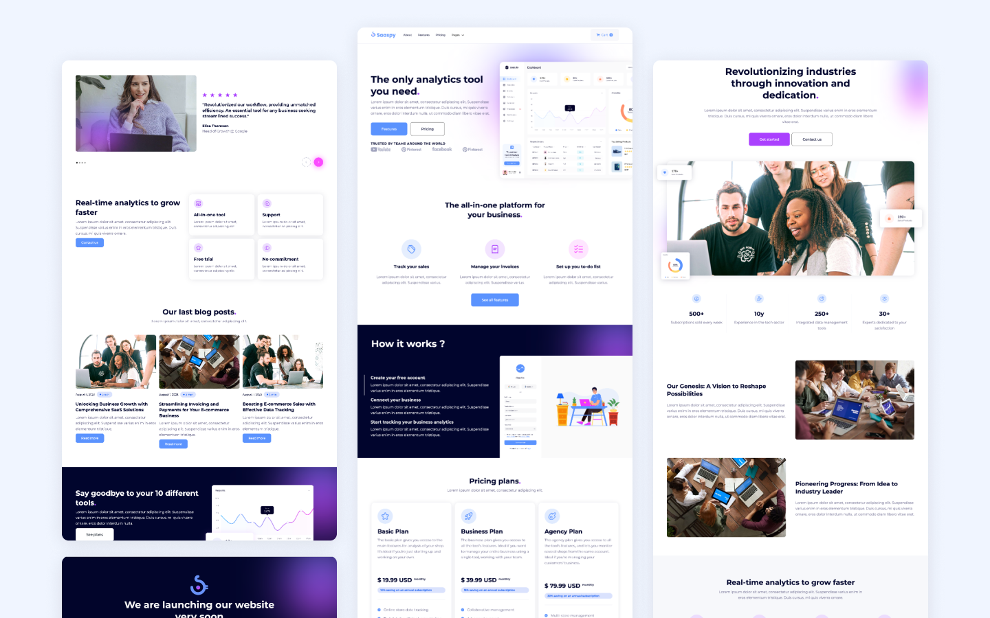 Saspy - SaaS HTML5 Responsive Website Template