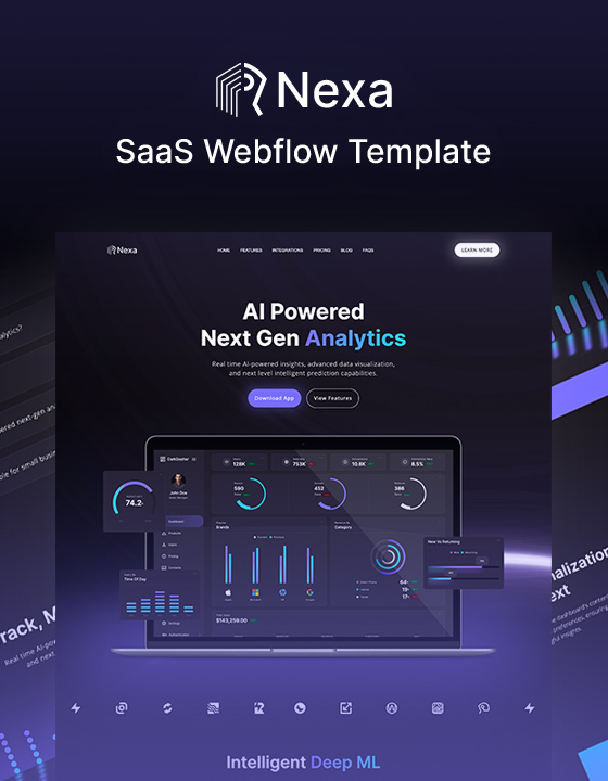 Nexa - SaaS HTML5 Responsive Website Template