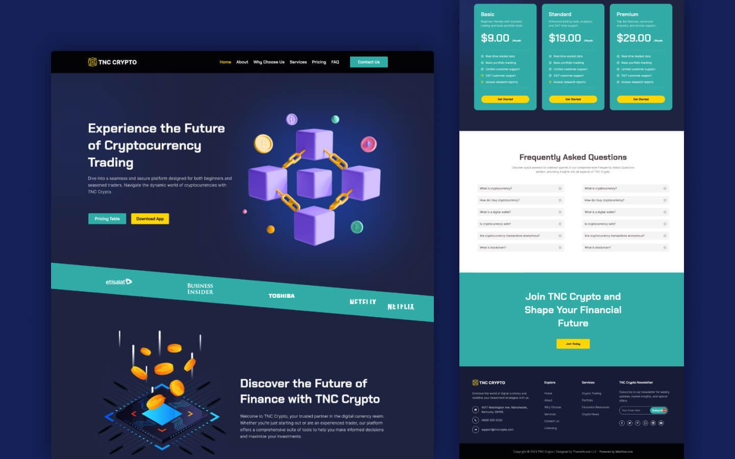 TNC Crypto - Finance HTML5 Responsive Website Template