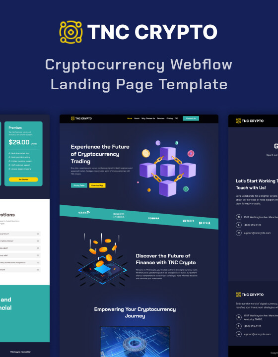 TNC Crypto - Finance HTML5 Responsive Website Template