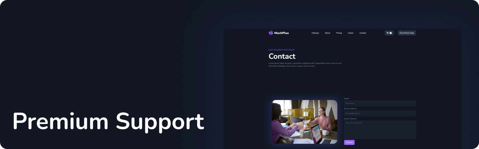 MachPlus - App HTML5 Responsive Website Template