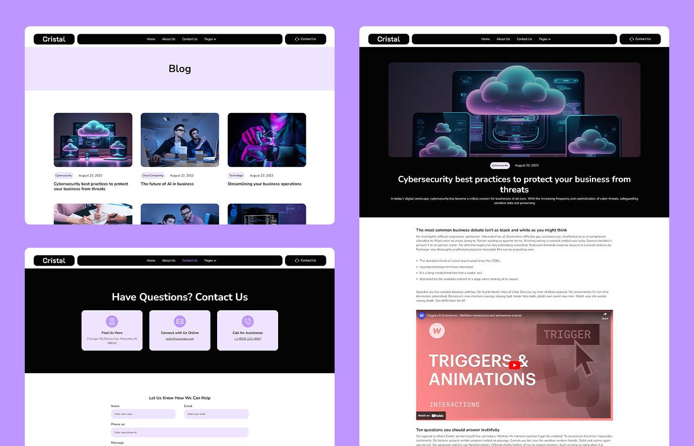 Cristal - Agency HTML5 Responsive Website Template