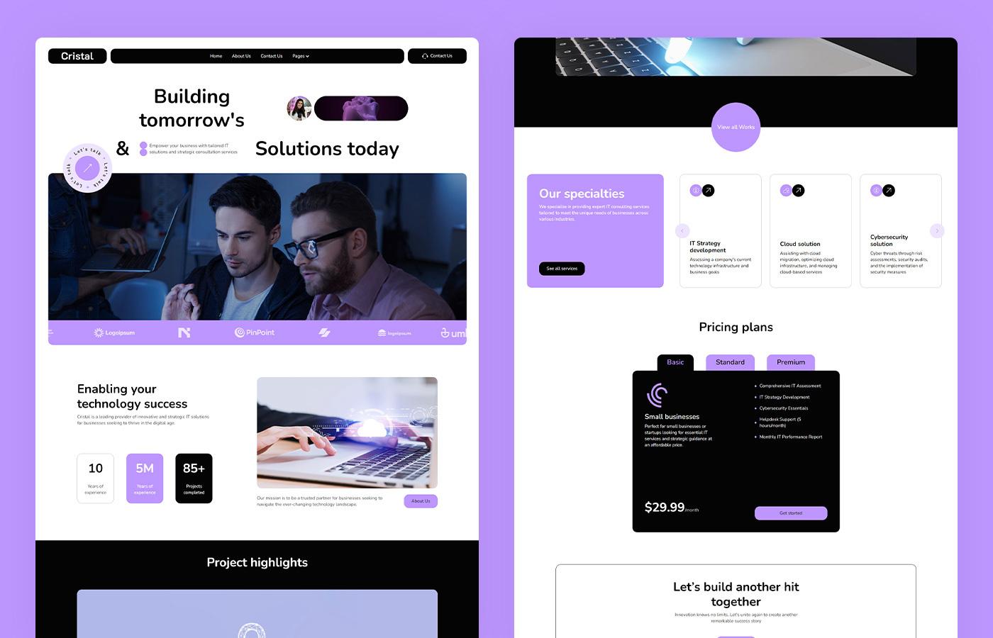 Cristal - Agency HTML5 Responsive Website Template