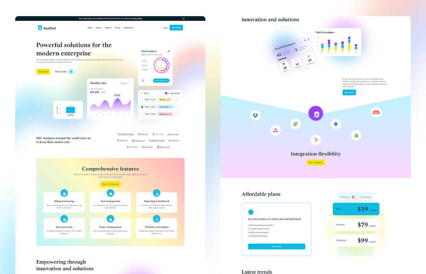 SasPerl - SaaS HTML5 Responsive Website Template