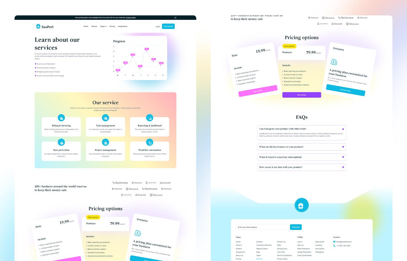 SasPerl - SaaS HTML5 Responsive Website Template
