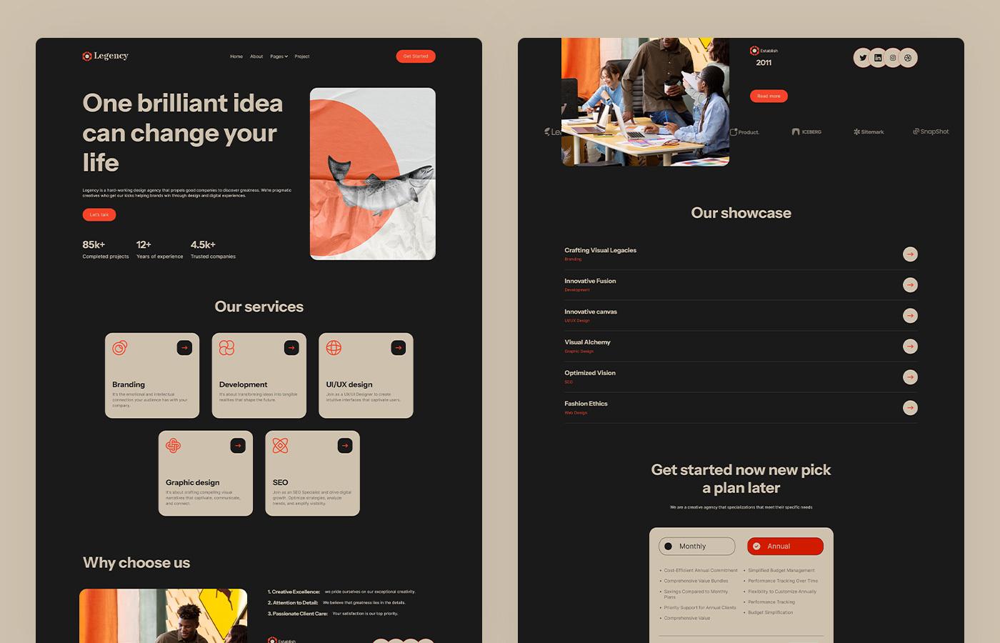 Legency - Agency HTML5 Responsive Website Template