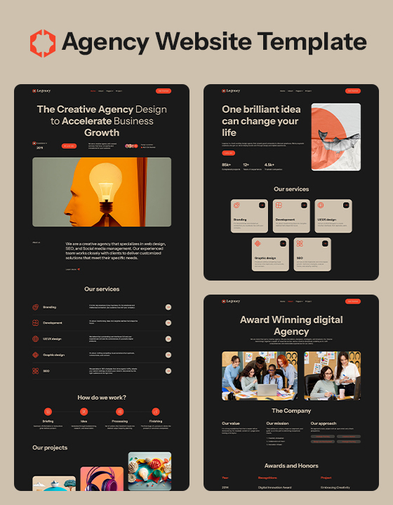 Legency - Agency HTML5 Responsive Website Template