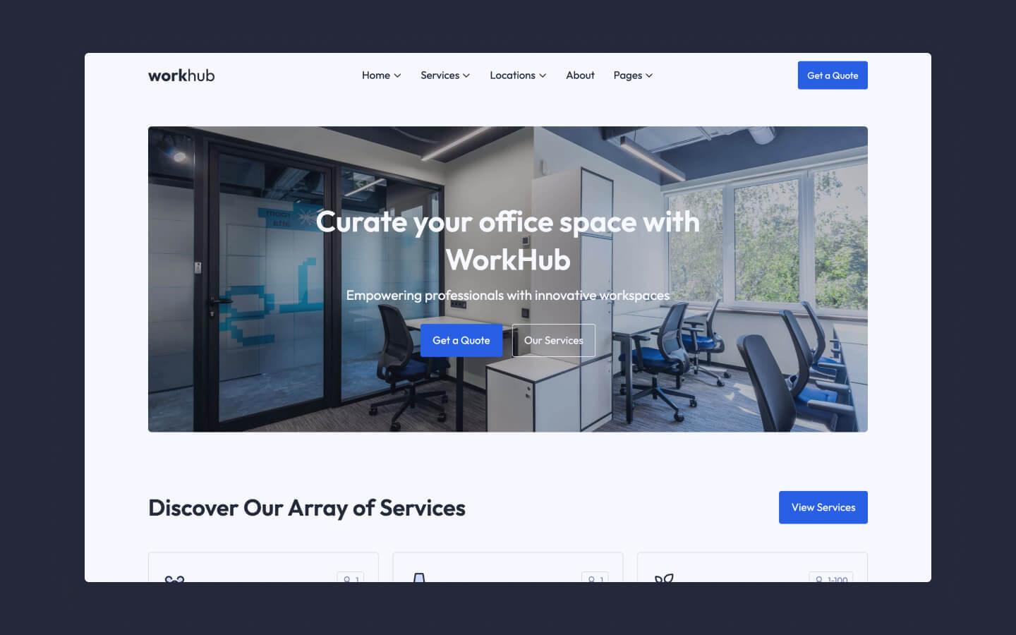 WorkHub - Real Estate HTML5 Responsive Website Template