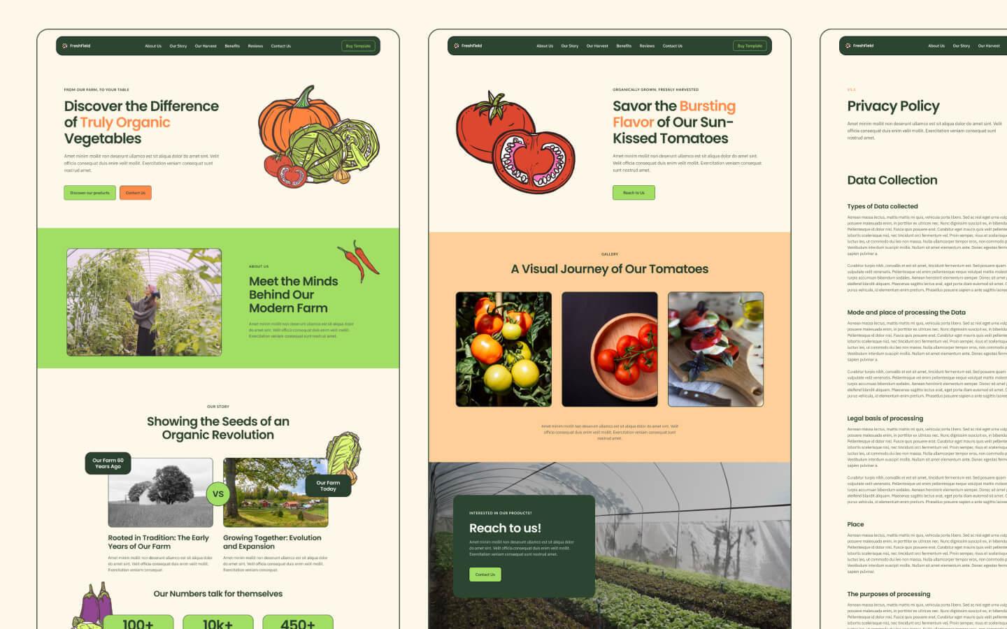 FreshField - Agriculture HTML5 Responsive Website Template