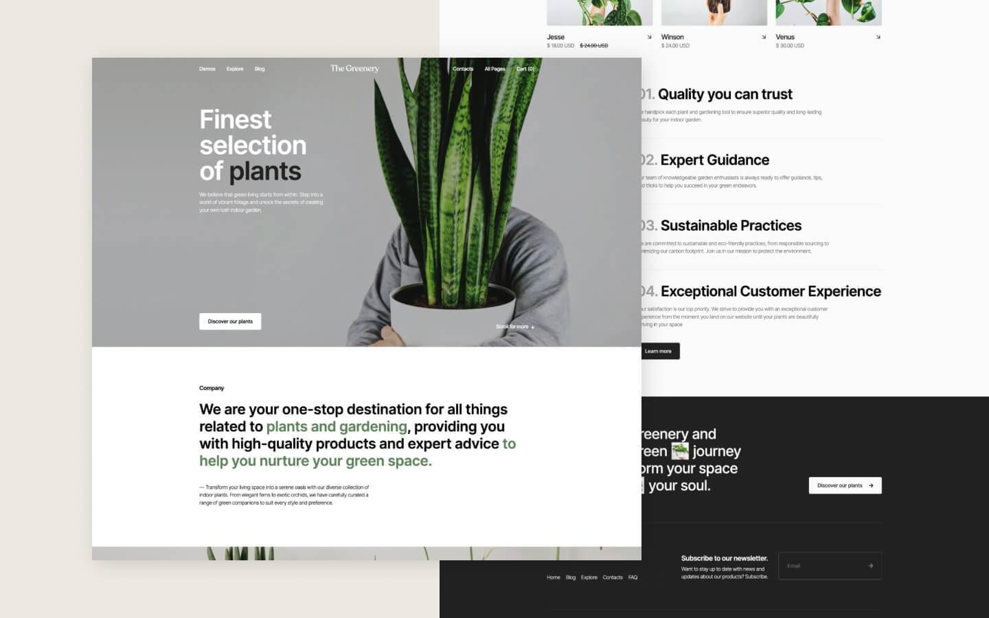 Greenery 128 - Florist HTML5 Responsive Website Template