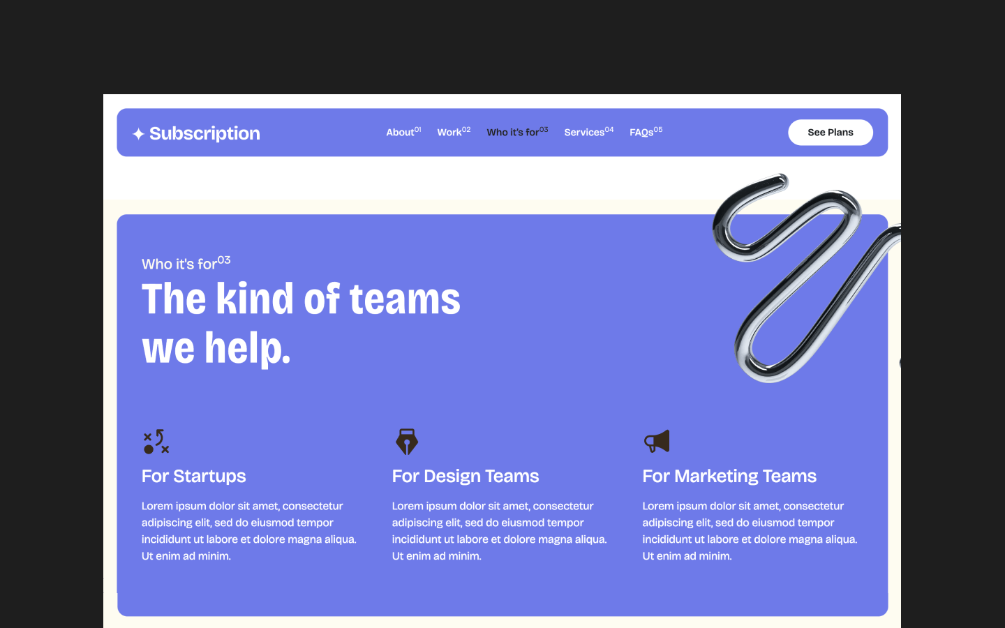 Subscription - Portfolio HTML5 Responsive Website Template