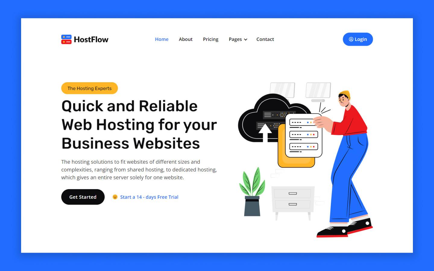HostFlow - Technology HTML5 Responsive Website Template