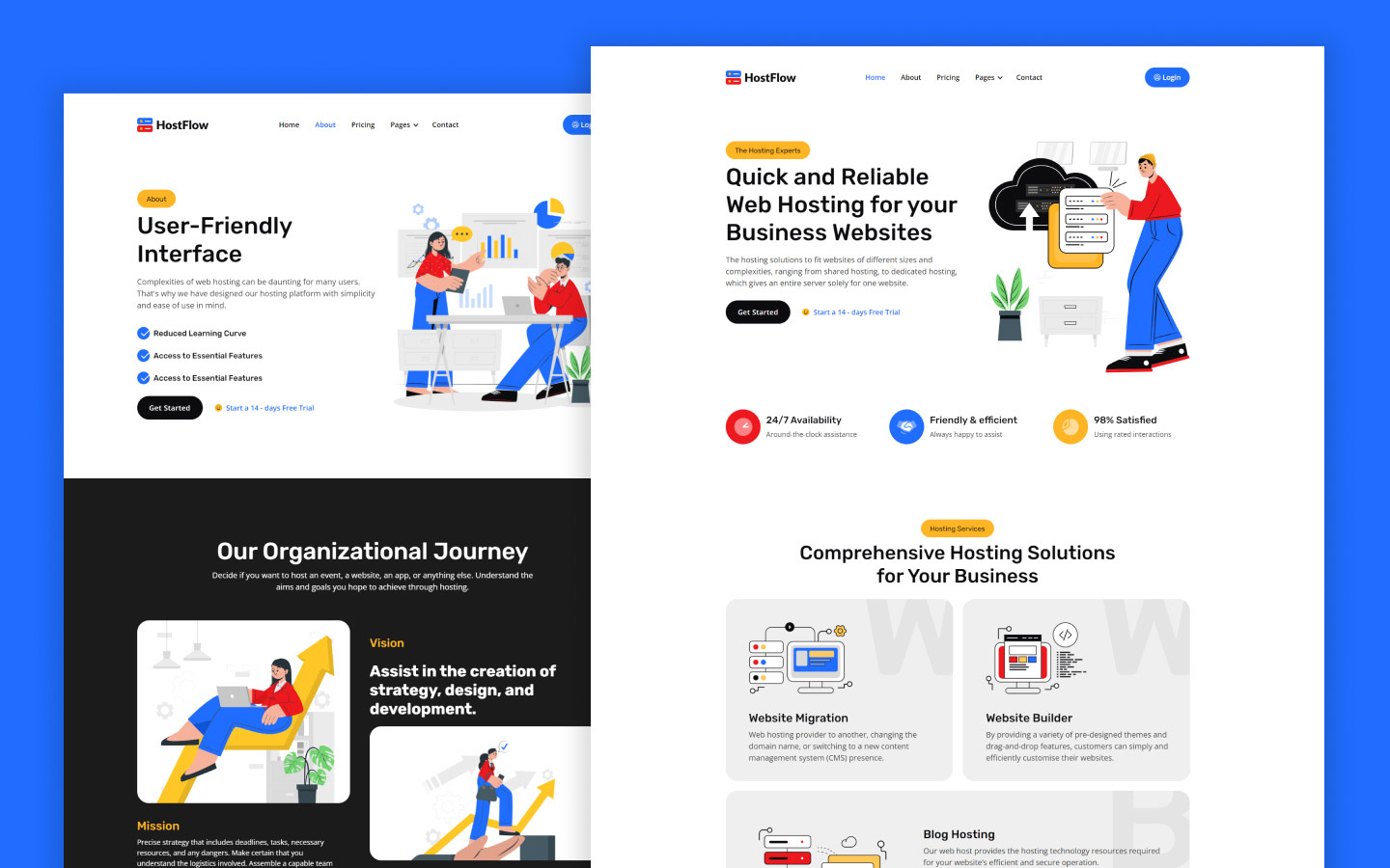 HostFlow - Technology HTML5 Responsive Website Template