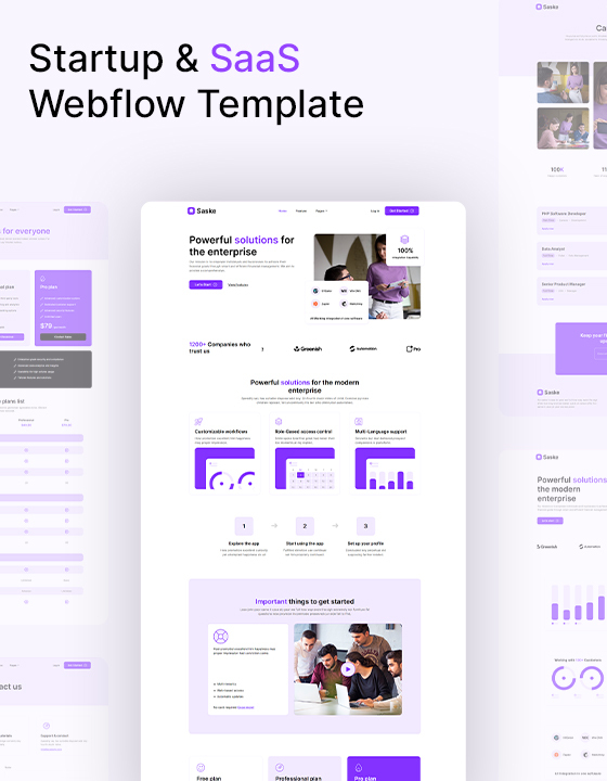 Saske - SaaS HTML5 Responsive Website Template