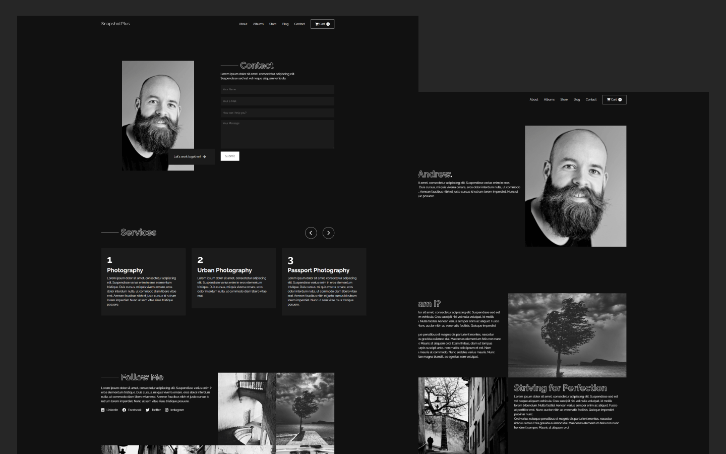 SnapshotPlus - Photography HTML5 Responsive Website Template