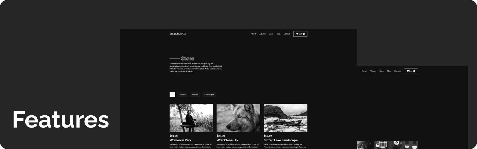 SnapshotPlus - Photography HTML5 Responsive Website Template