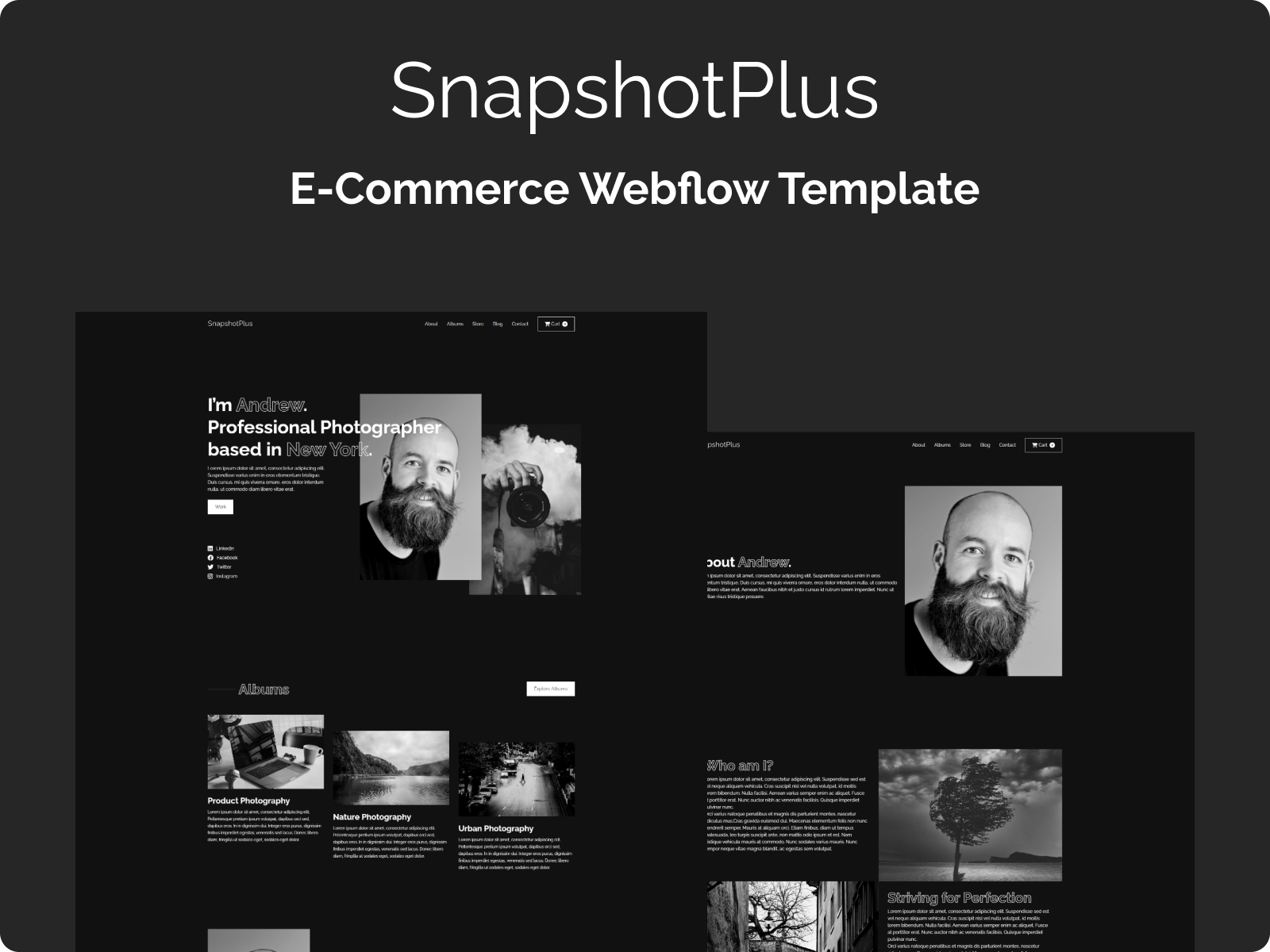 SnapshotPlus - Photography HTML5 Responsive Website Template