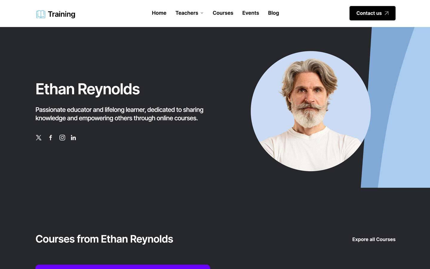 Training - Education HTML5 Responsive Website Template