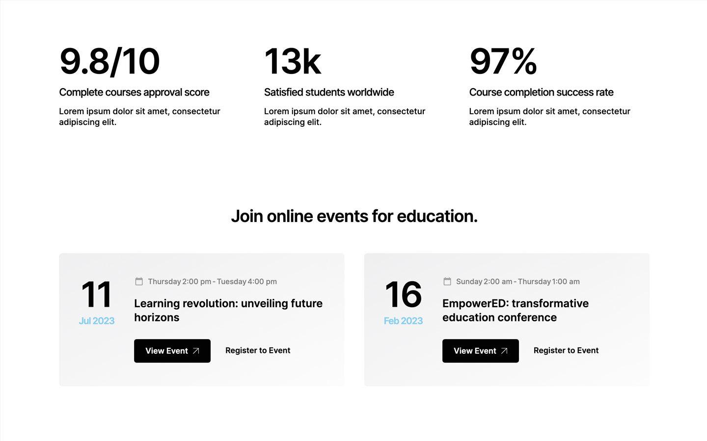 Training - Education HTML5 Responsive Website Template