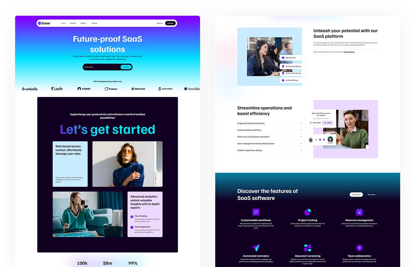 Saser - SaaS HTML5 Responsive Website Template