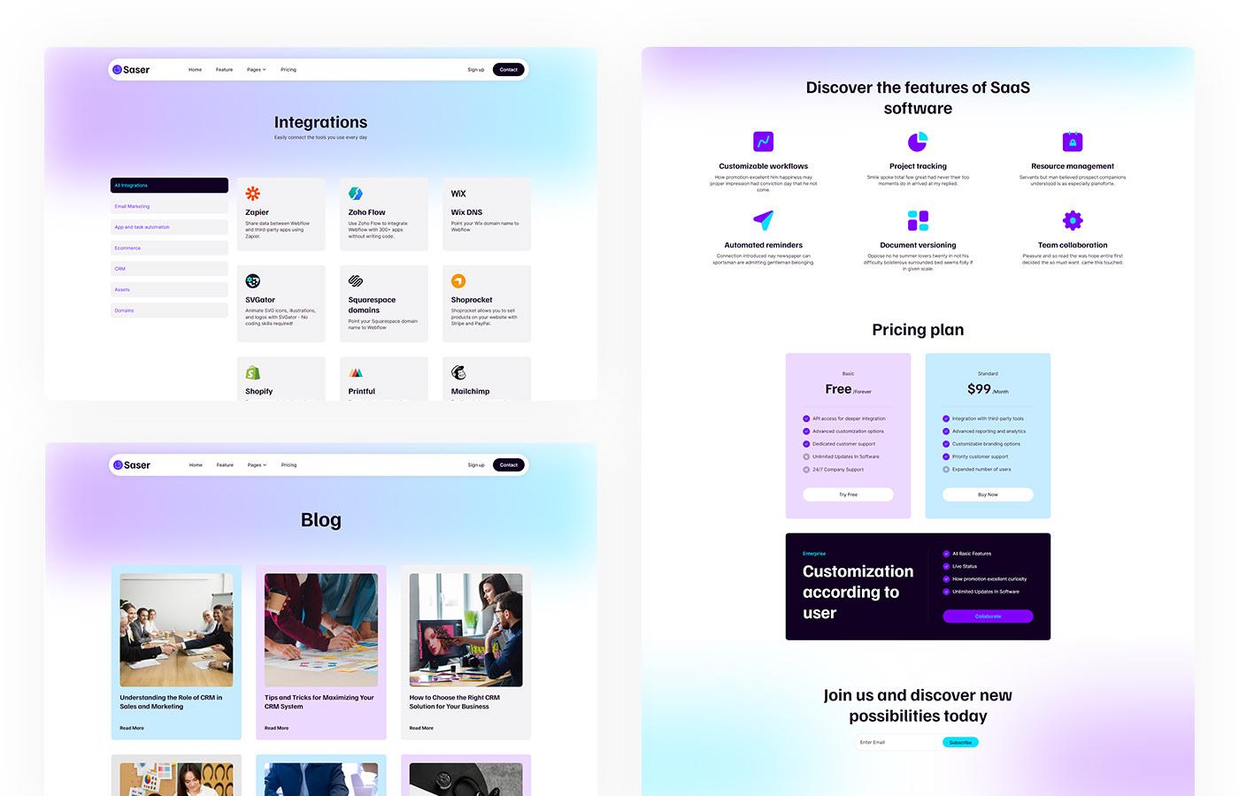 Saser - SaaS HTML5 Responsive Website Template