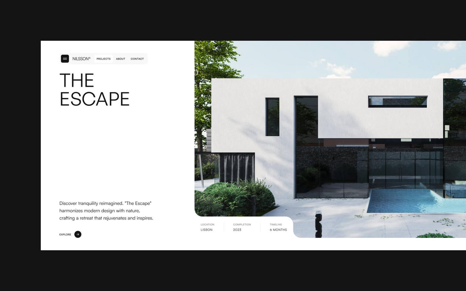Nilsson - Architecture HTML5 Responsive Website Template