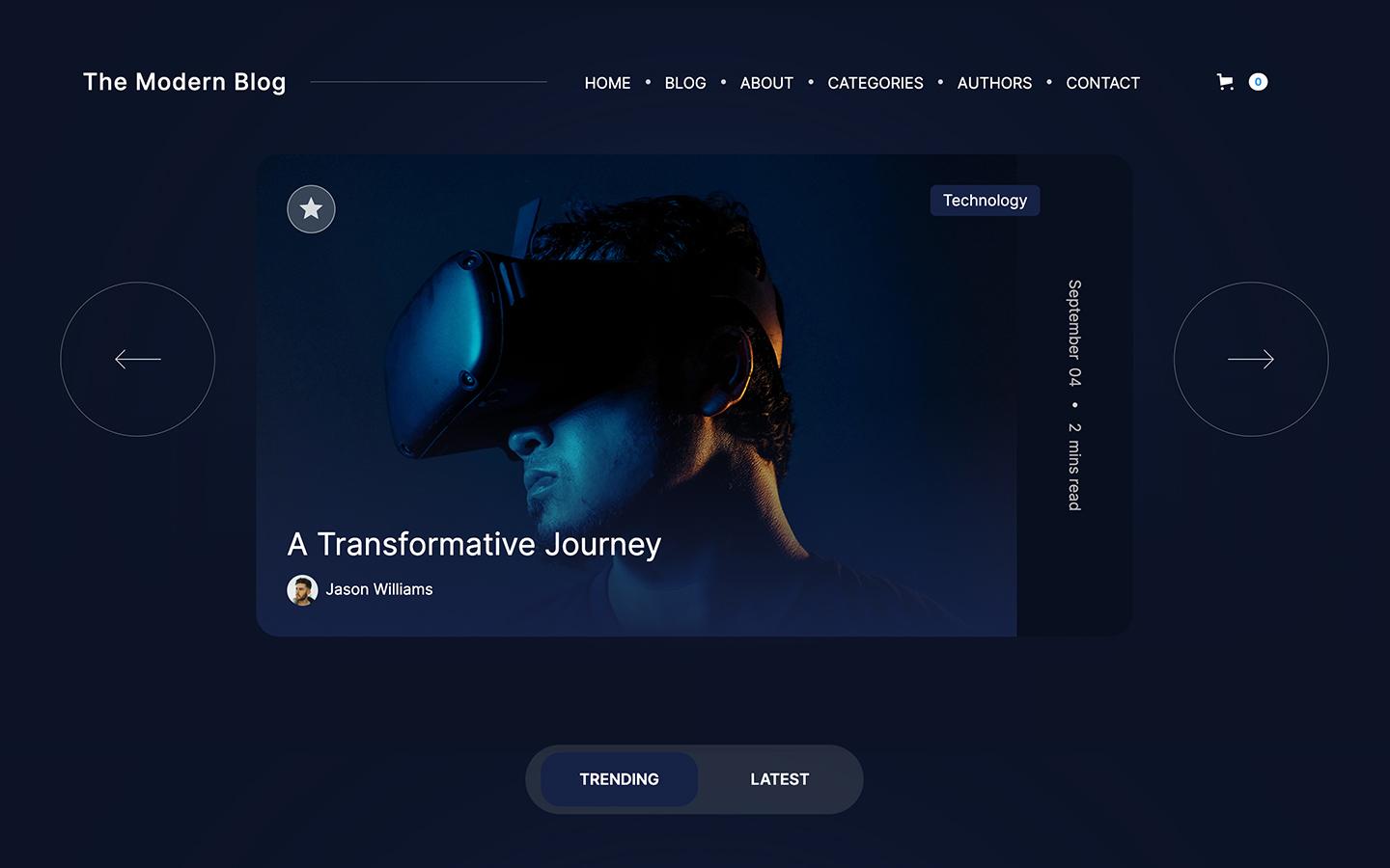 Modern Bloq - Blog HTML5 Responsive Website Template
