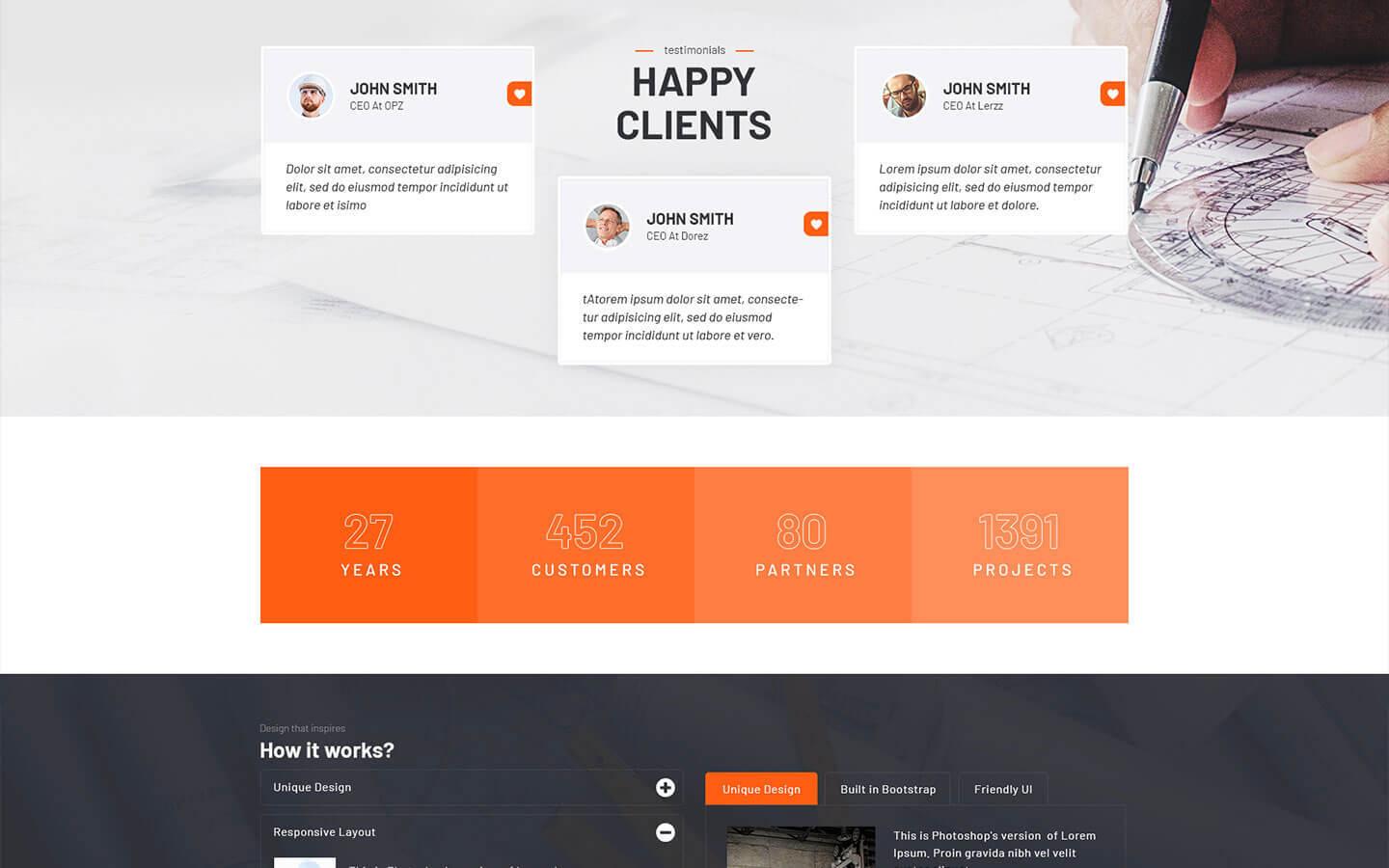 Konz - Construction HTML5 Responsive Website Template