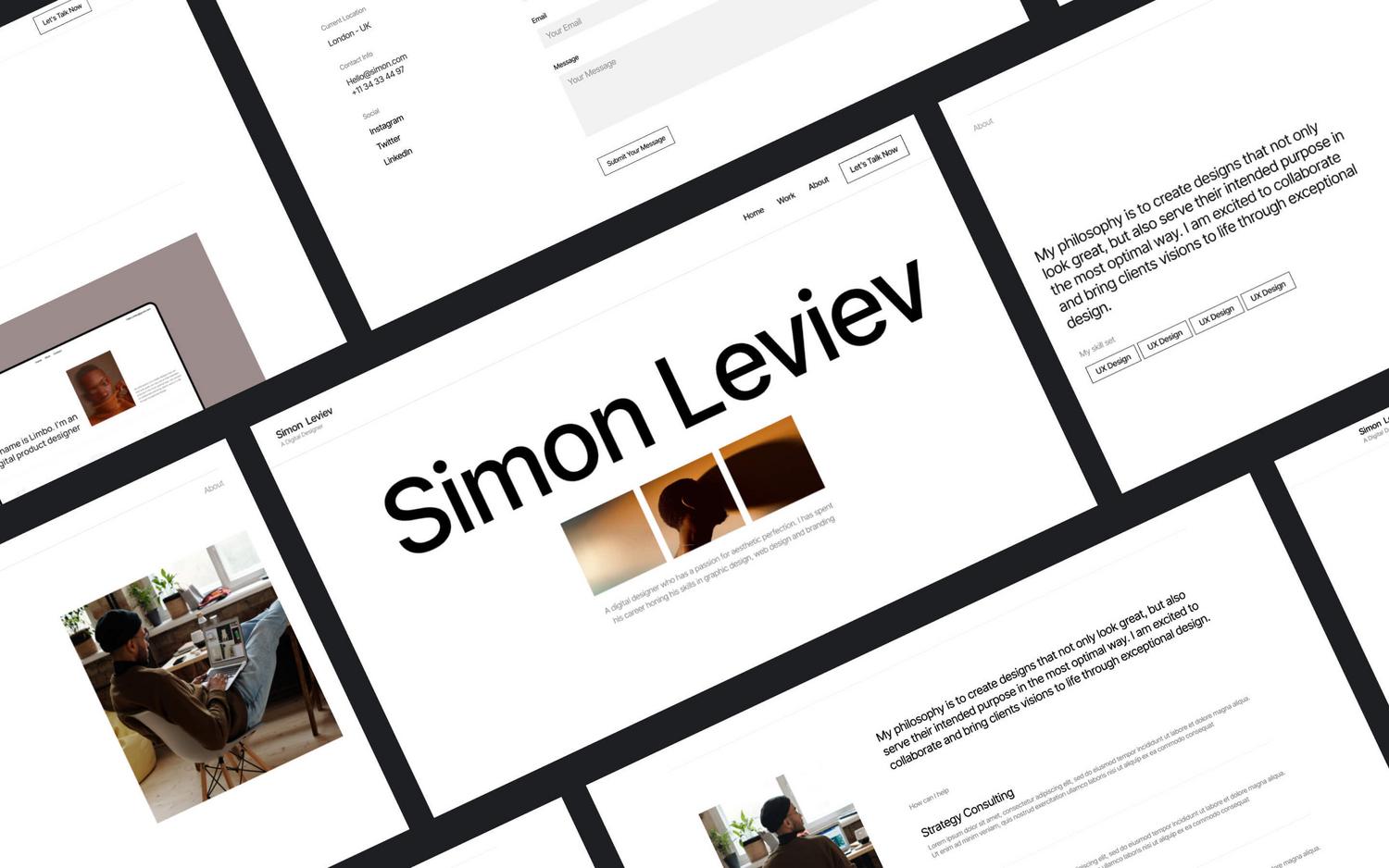 Simon Leviev - Portfolio HTML5 Responsive Website Template