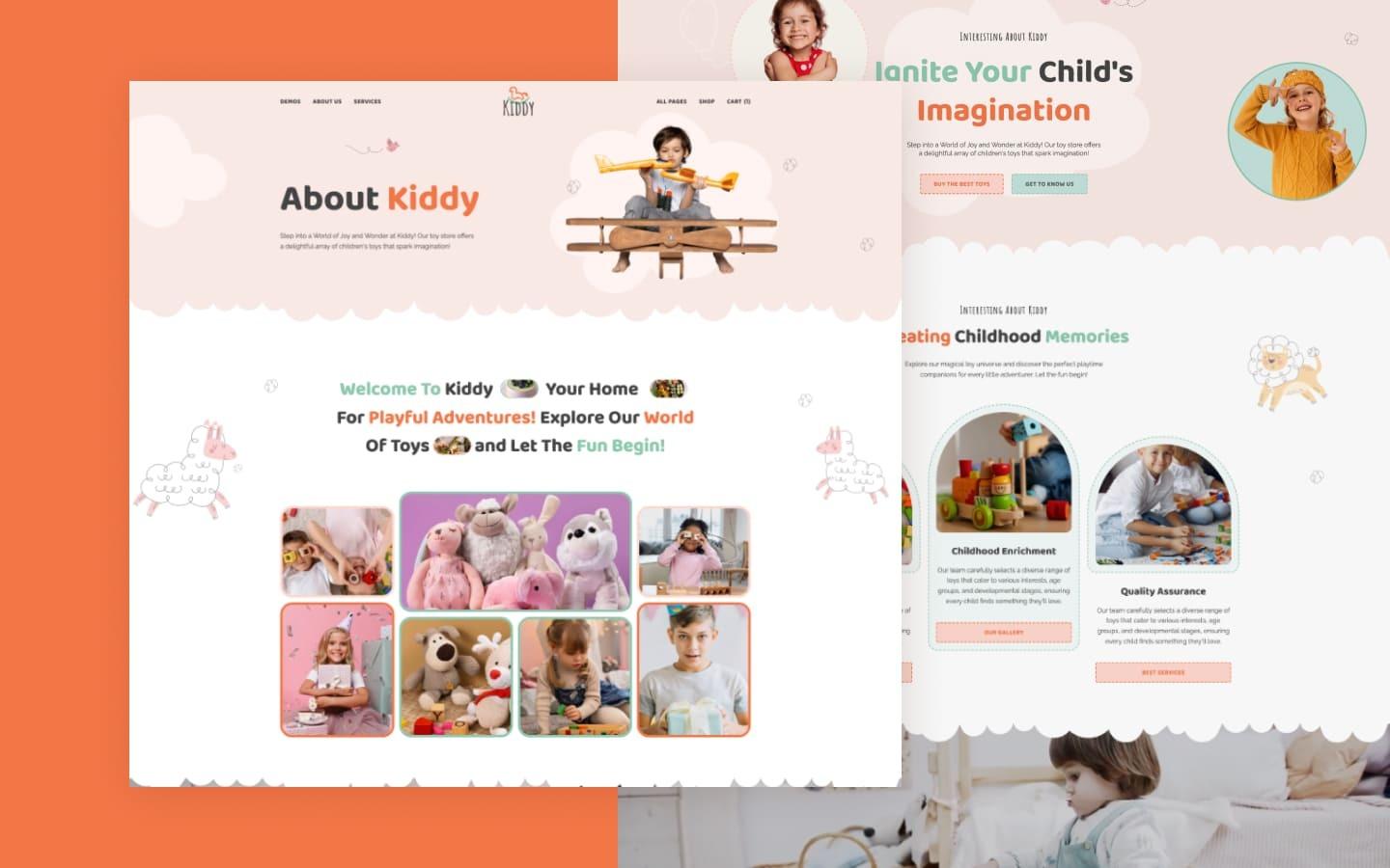 Kiddy 128 - Kids HTML5 Responsive Website Template
