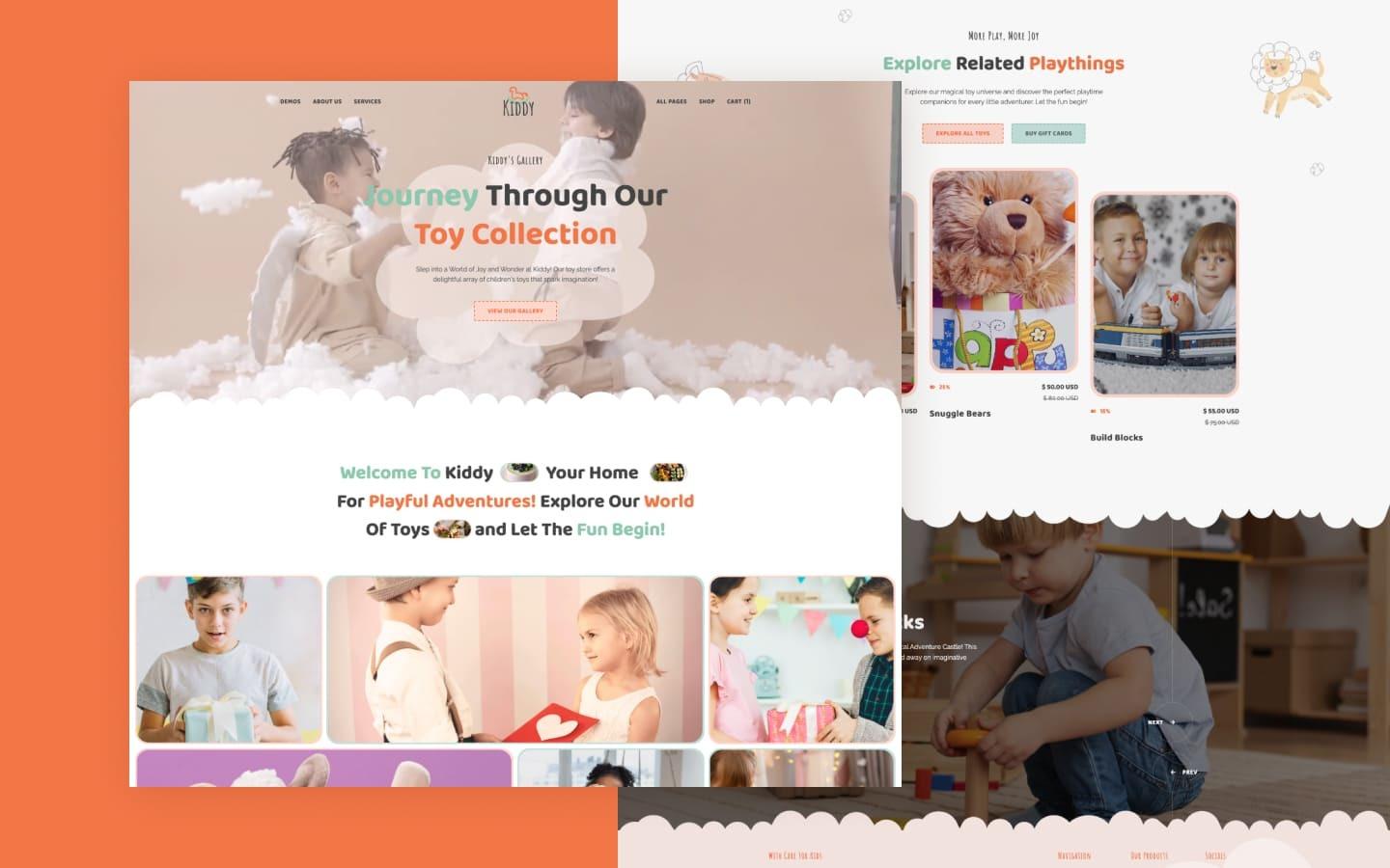 Kiddy 128 - Kids HTML5 Responsive Website Template
